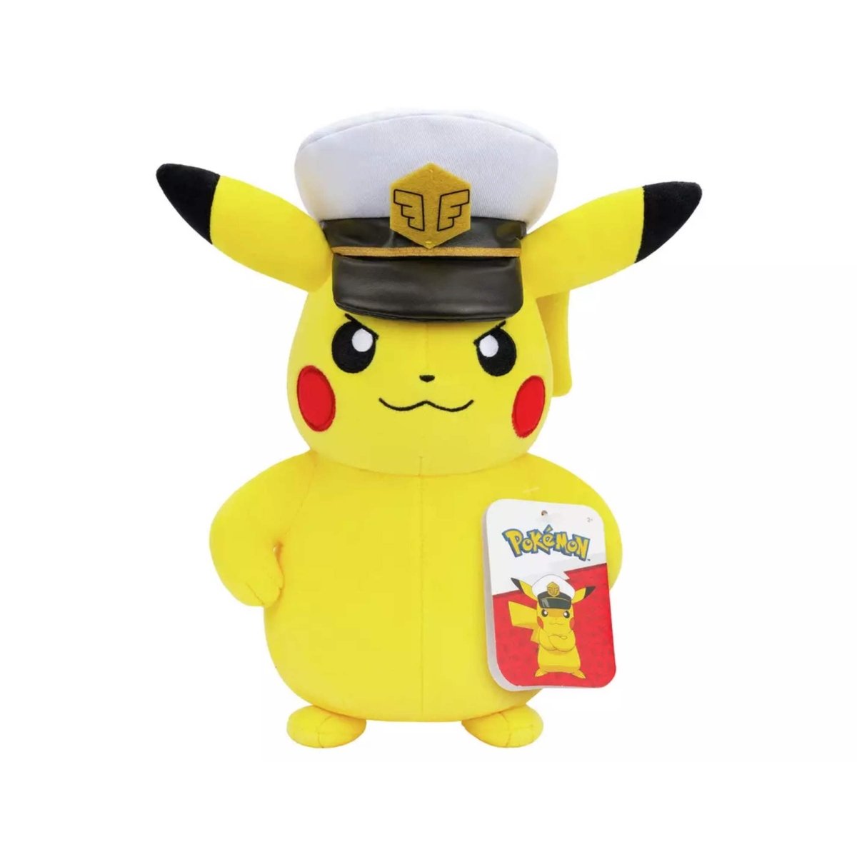 8" Pikachu with Captain's Hat Plush